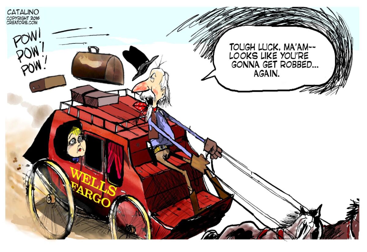 Cartoon: Wells Fargo and the wild west | News, Sports, Jobs - Daily Herald